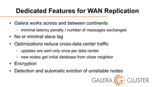 Using Galera Cluster to Power Geo-distributed Applications on the WAN | PPT