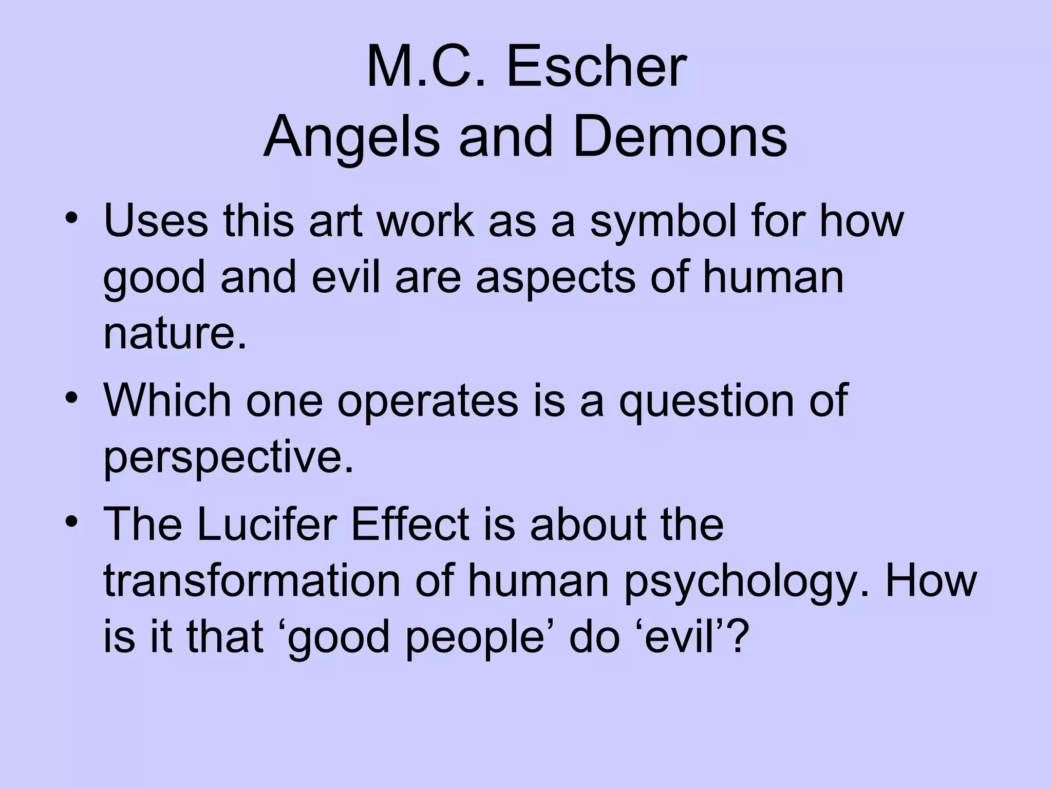 Philip Zimbardo: The Lucifer Effect | PPT