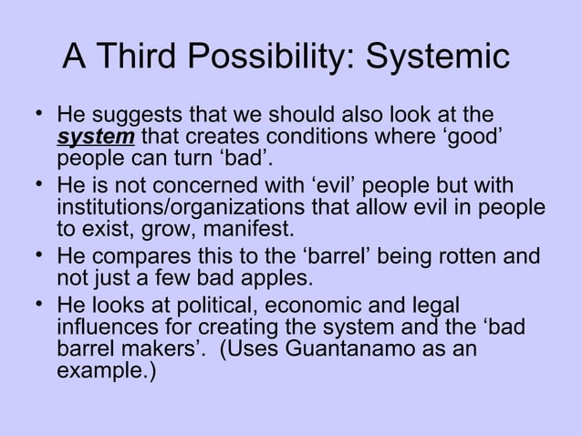 Philip Zimbardo: The Lucifer Effect | PPT