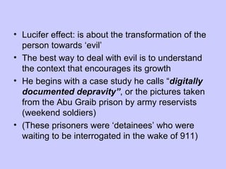 The Lucifer Effect Philip Zimbardo