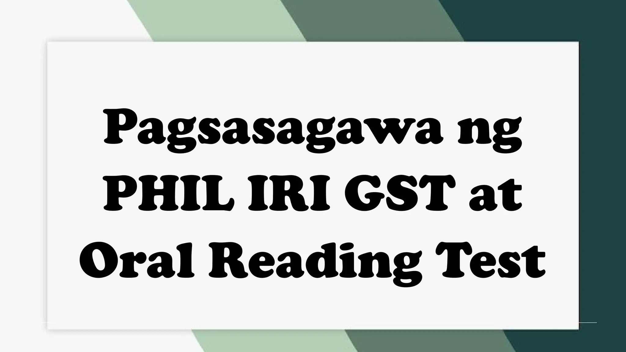 PHIL IRI Group Screening Test-Elementary.pptx