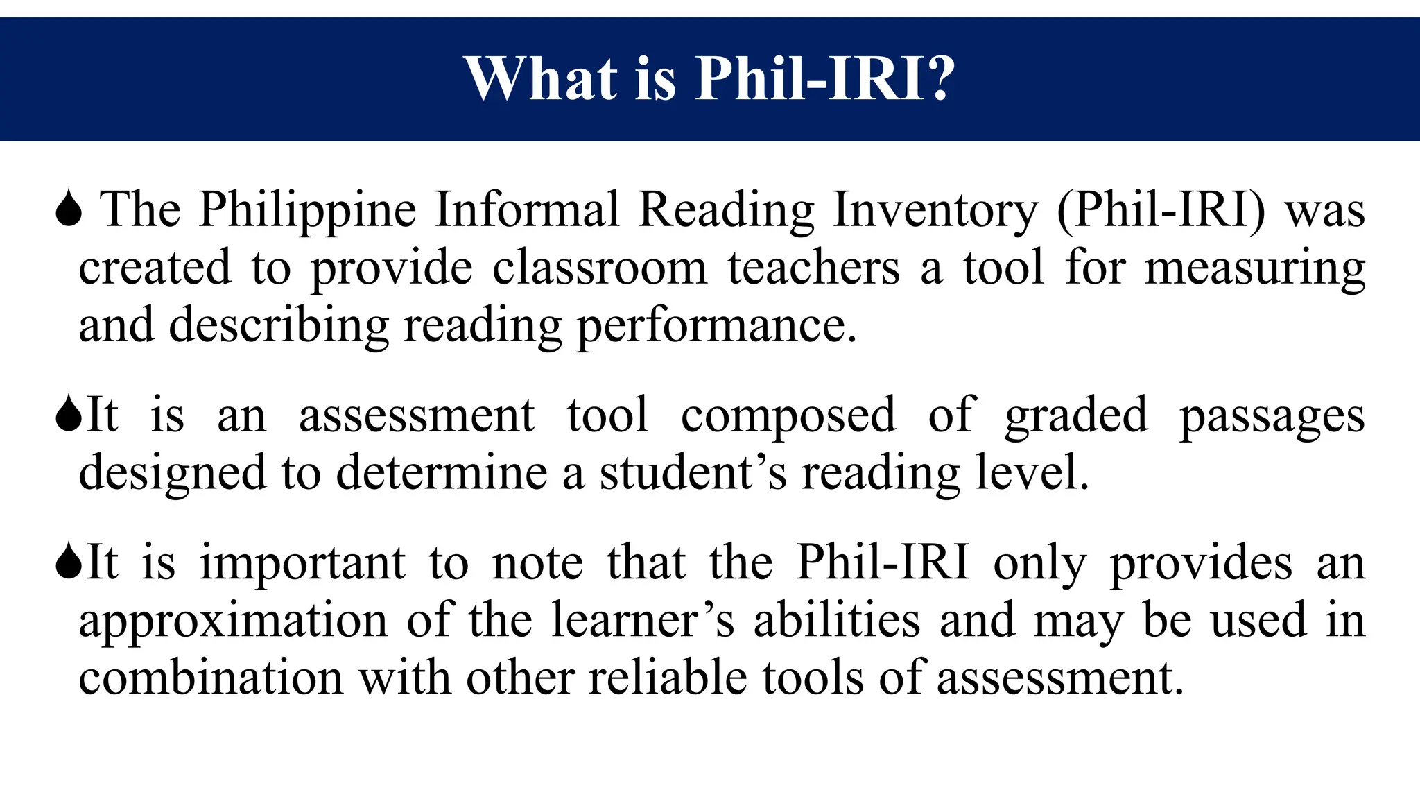PHIL IRI ROLES AND RESPONSIBILITIES OF SHs CHs DO.pptx