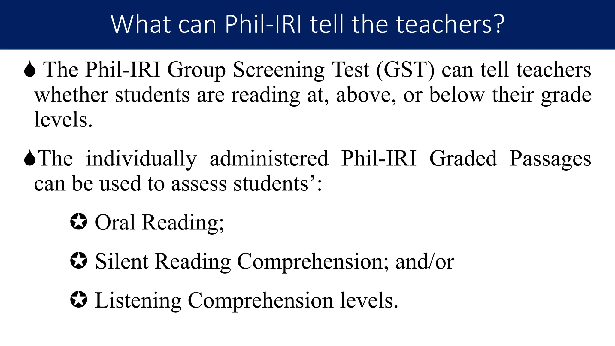PHIL IRI ROLES AND RESPONSIBILITIES OF SHs CHs DO.pptx