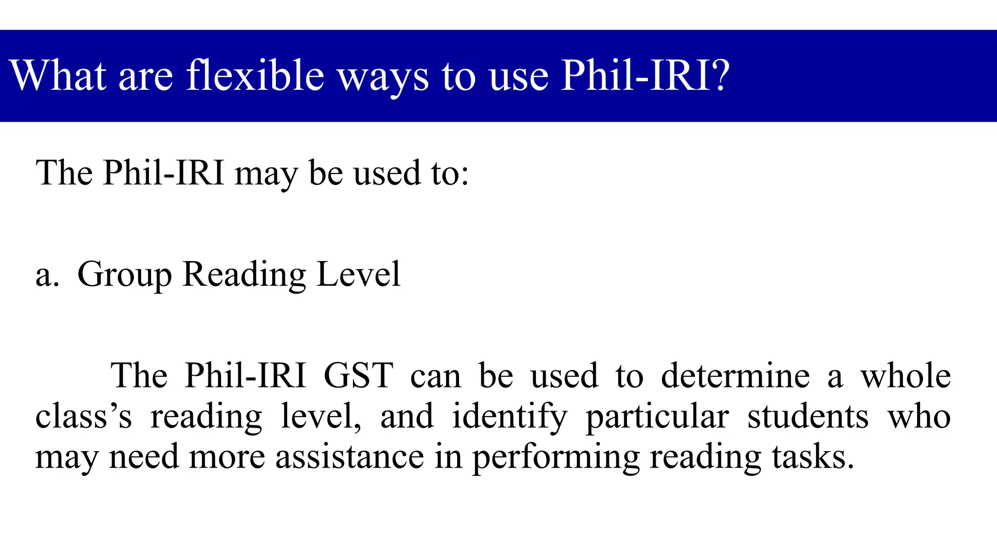 PHIL IRI ROLES AND RESPONSIBILITIES OF SHs CHs DO.pptx