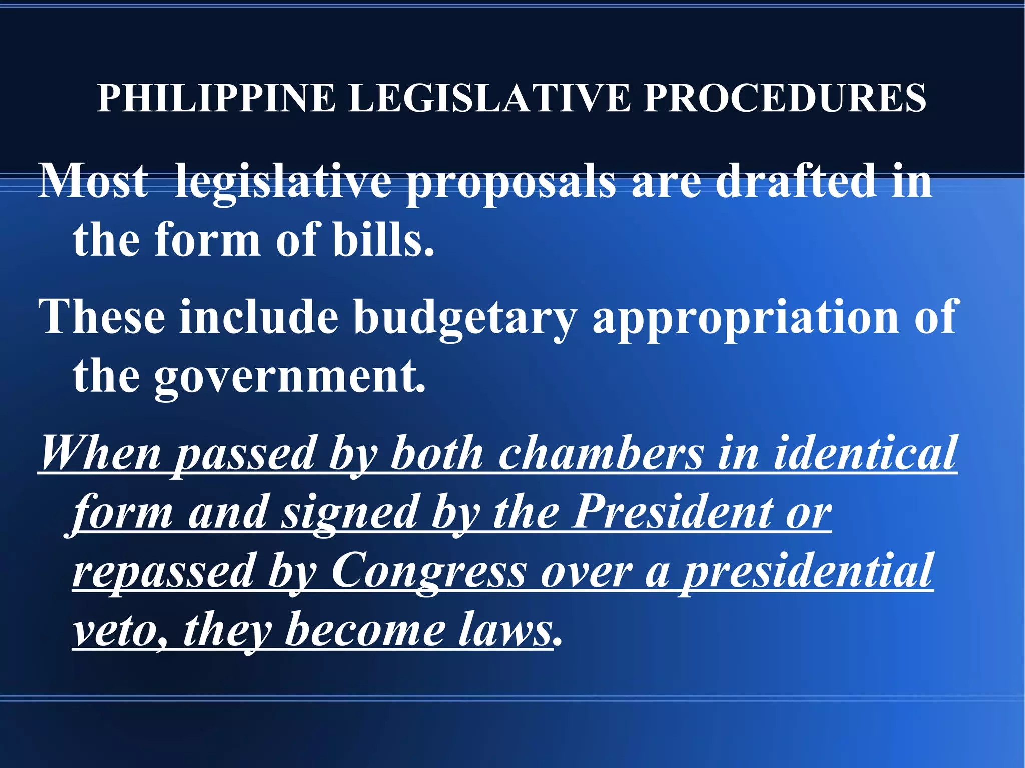 Phil legislative process | PPT