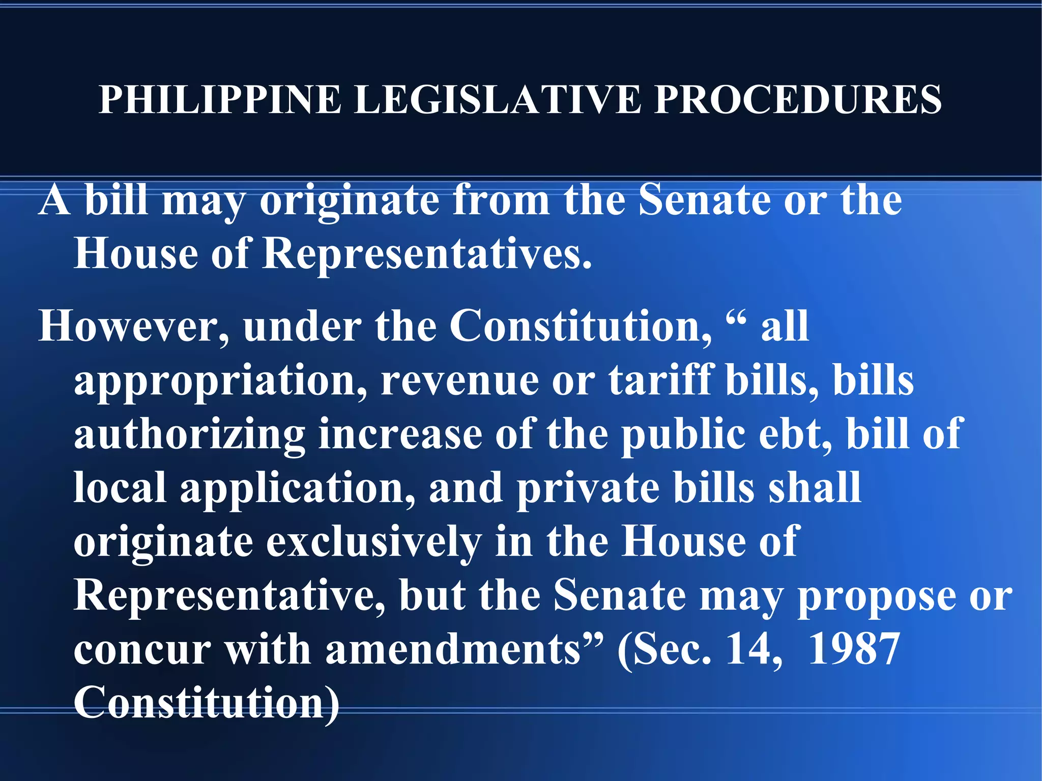 Phil legislative process | PPT