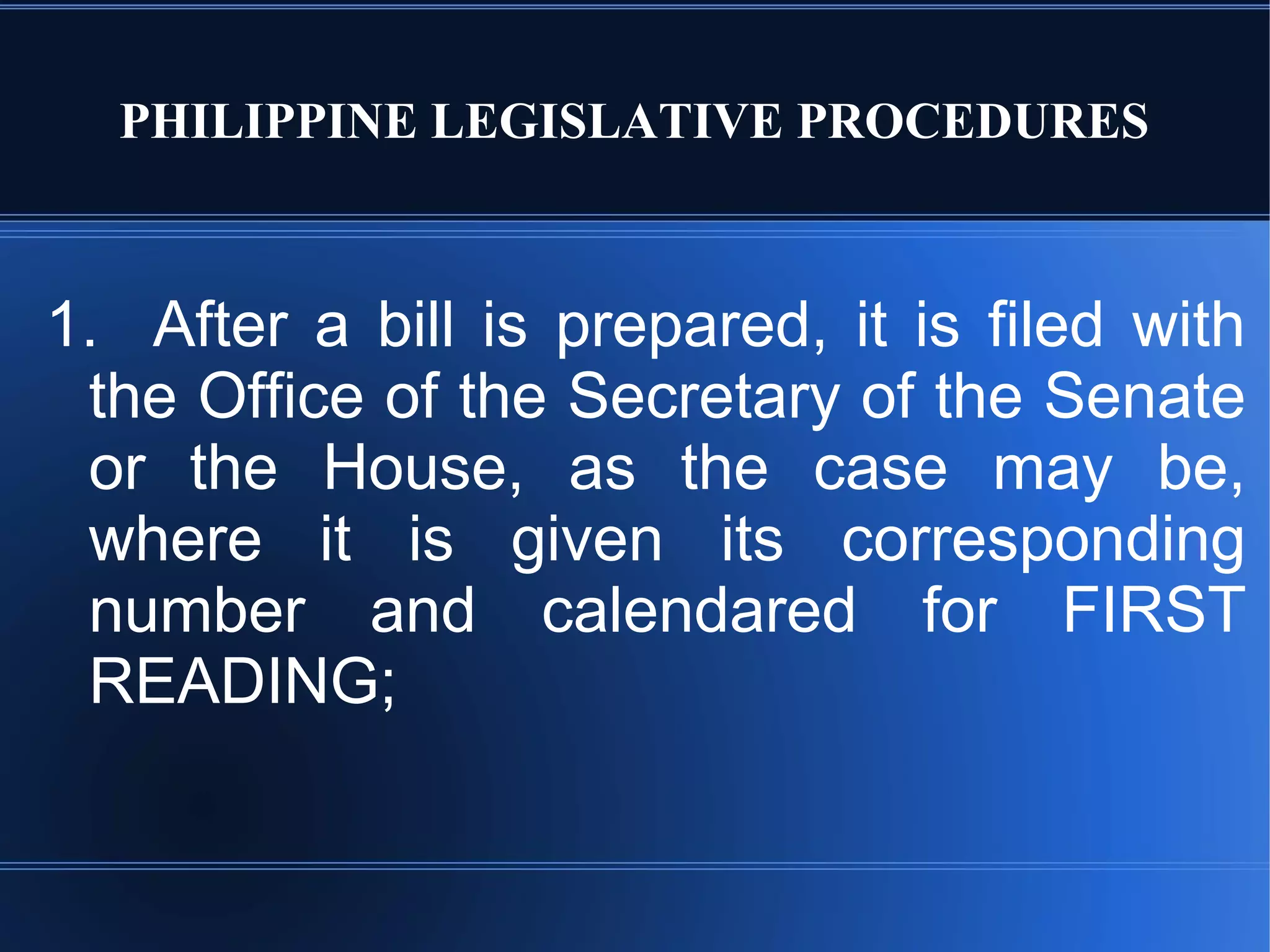 Phil legislative process | PPT