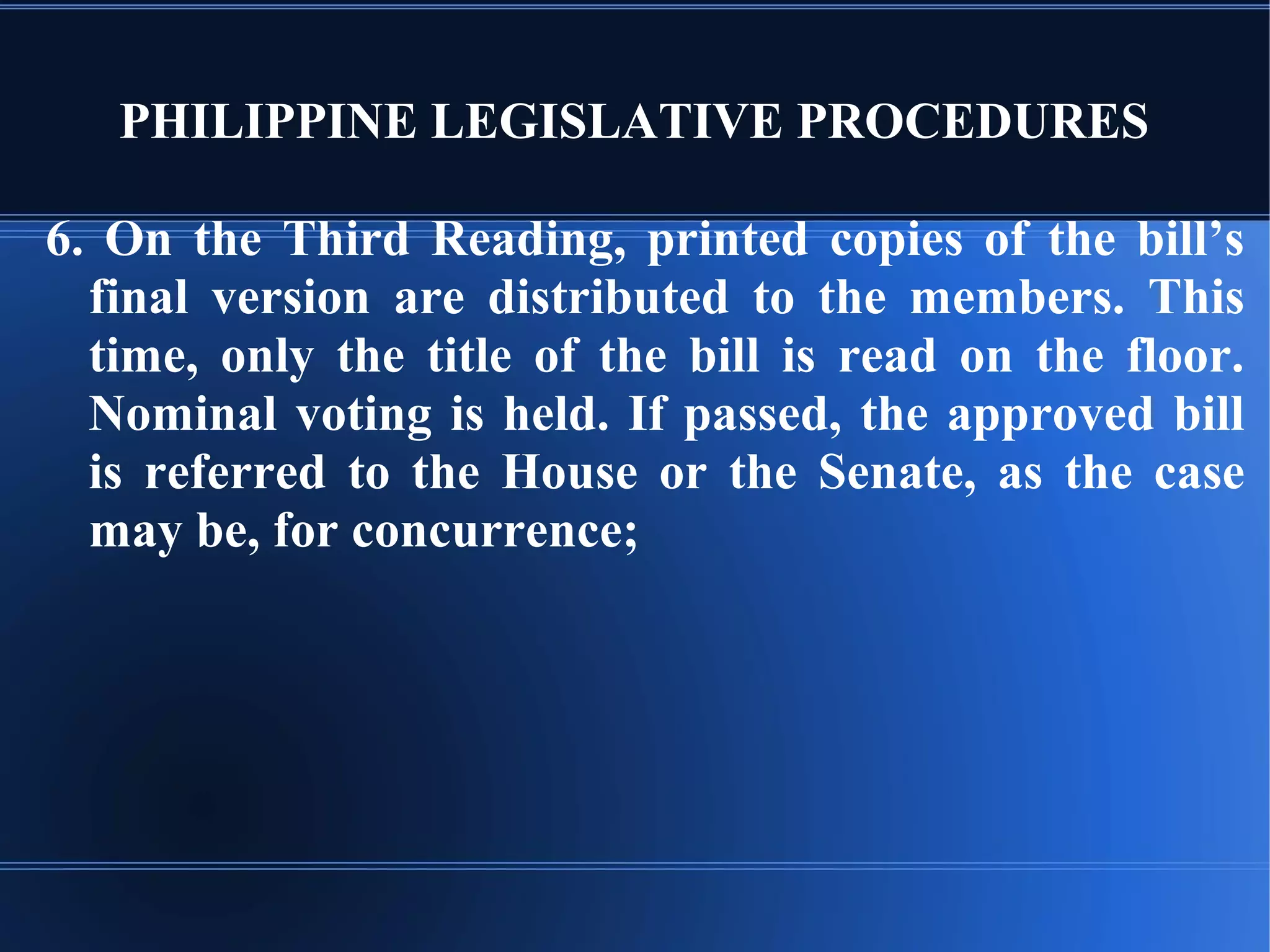 Phil legislative process | PPT
