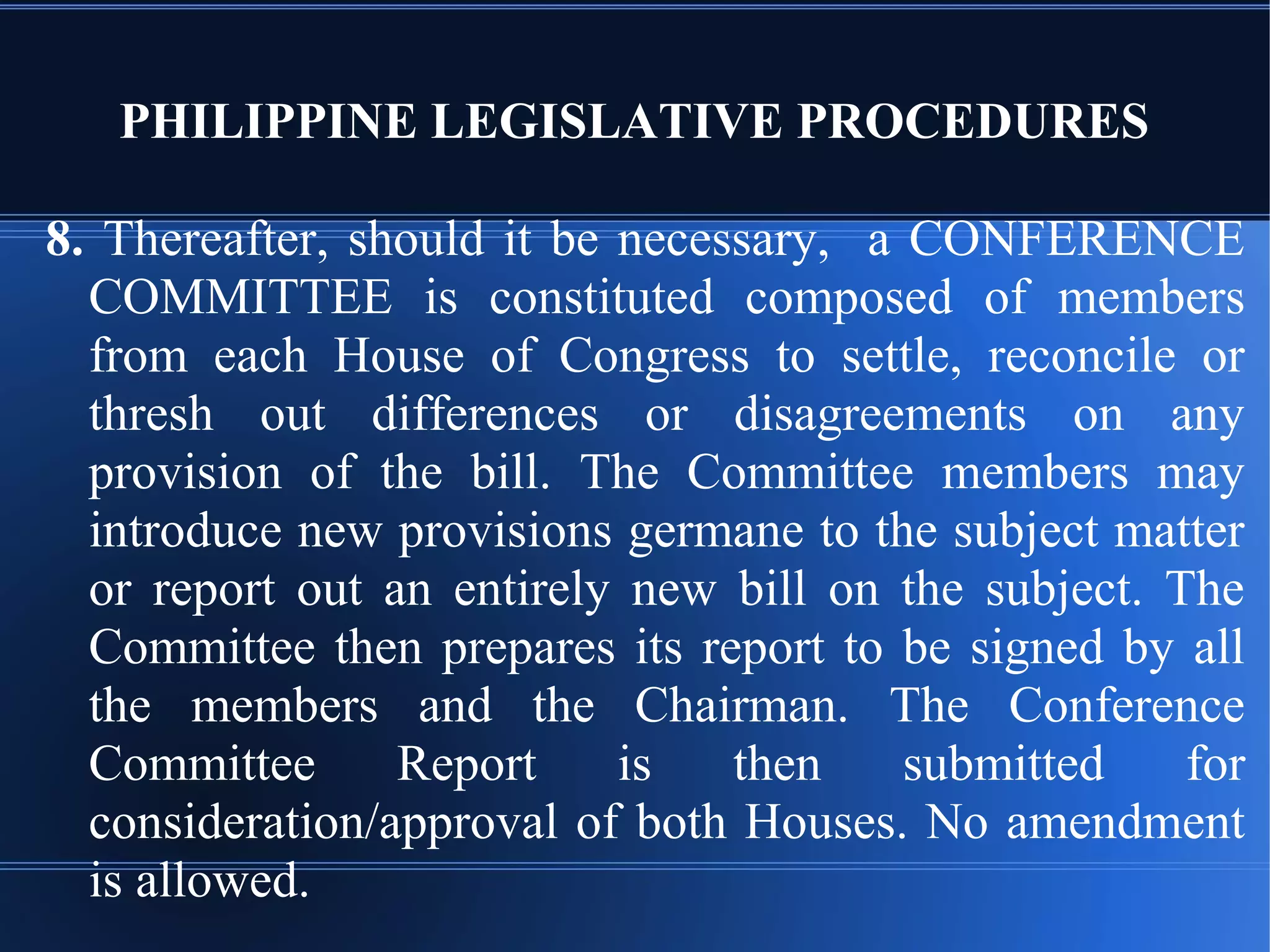 Phil legislative process | PPT