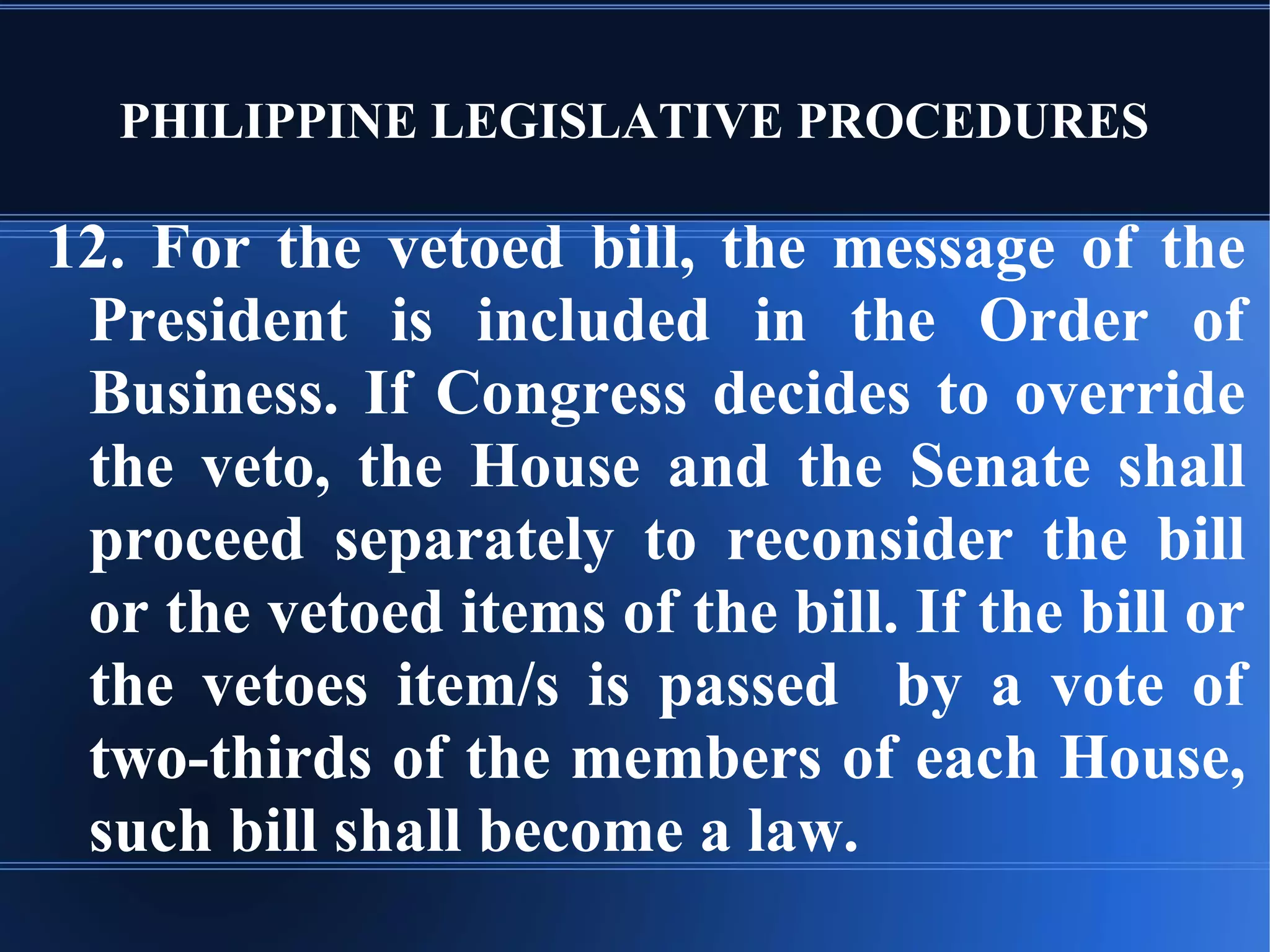 Phil legislative process | PPT