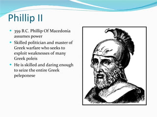 Phillip ii and Alexander the Great | PPT