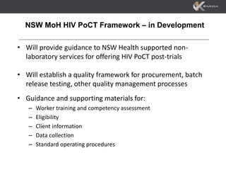 Rapid HIV Testing: Policy & Regulatory Issues | PPT