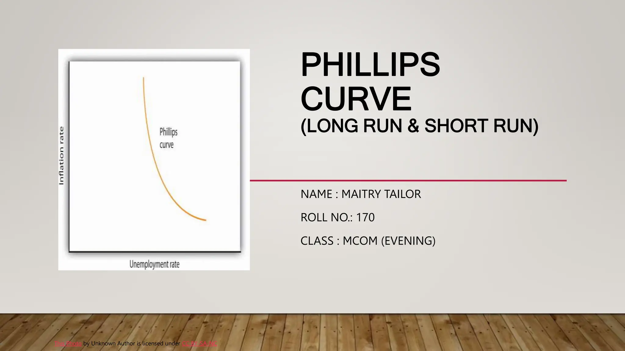 Long run and short run Philips curve by A W Philips. | PPTX