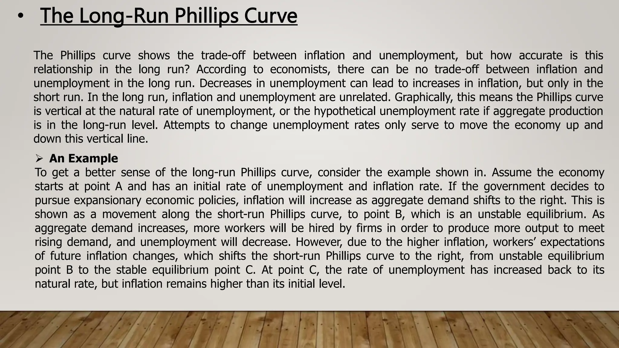 Long run and short run Philips curve by A W Philips. | PPTX