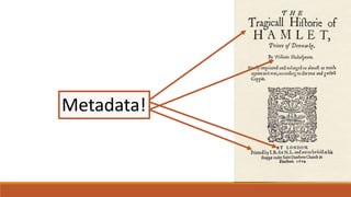 Creating metadata for data visualization | PPT