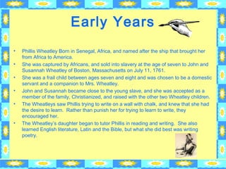 Phillis Wheatley (1) | PPT