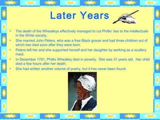 Phillis Wheatley (1) | PPT