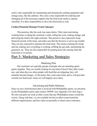 Philly classicsprojectwrittenplan | DOCX | Business | Business and Finance