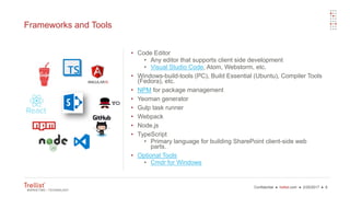 Continuing with the SharePoint Framework | PPT
