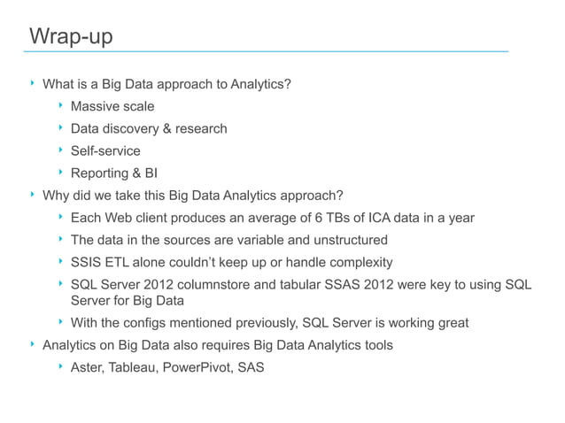 Big Data with SQL Server | PPT | Free Download