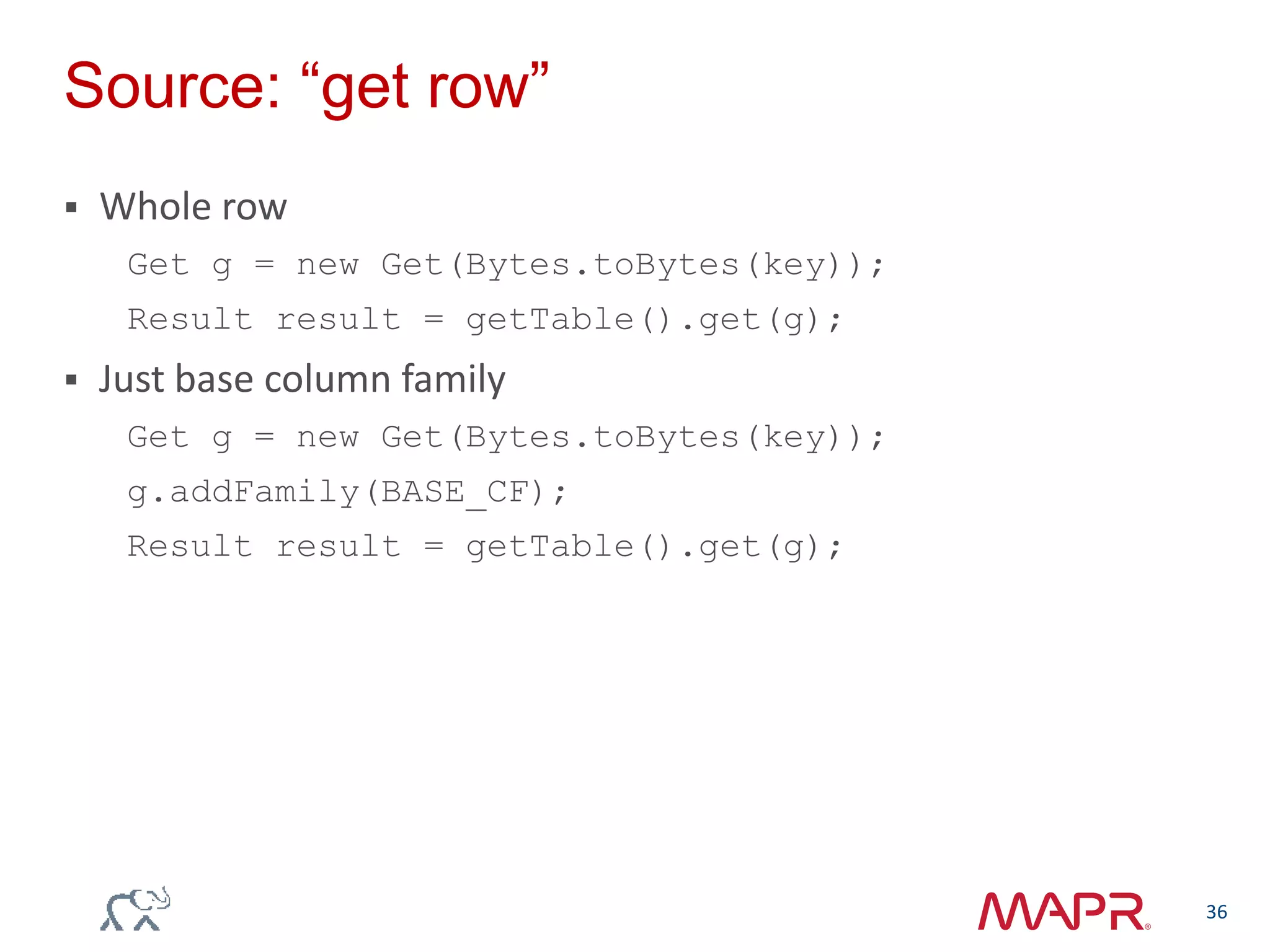 Introduction to Apache HBase, MapR Tables and Security | PPTX | Databases | Computer Software ...