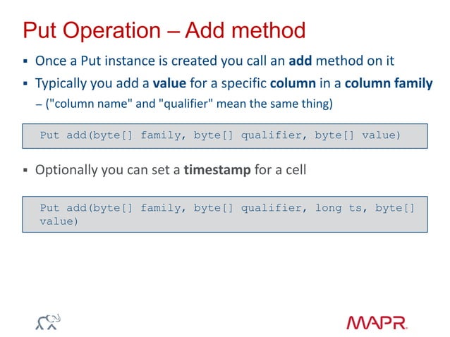 Introduction to Apache HBase, MapR Tables and Security | PPT