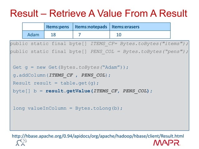 Introduction to Apache HBase, MapR Tables and Security | PPT