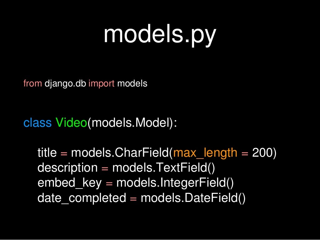 An Overview Of Models In Django 