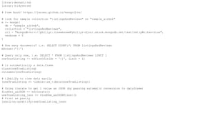 JSON and MongoDB in R | PPT