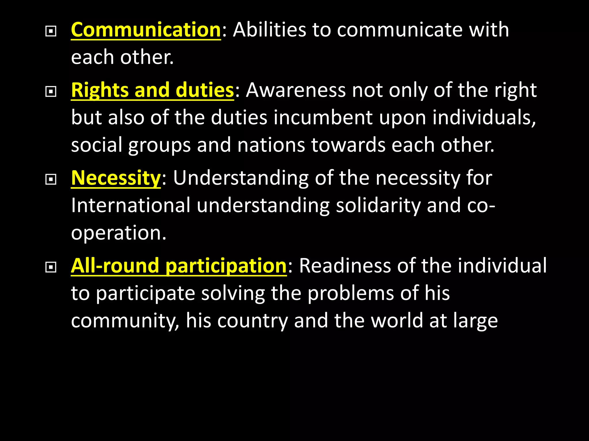 INTERNATIONAL UNDERSTANDING | PPTX