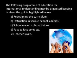 INTERNATIONAL UNDERSTANDING | PPTX