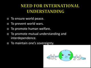 INTERNATIONAL UNDERSTANDING | PPTX