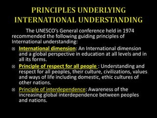 INTERNATIONAL UNDERSTANDING | PPTX