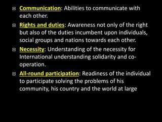 INTERNATIONAL UNDERSTANDING | PPTX