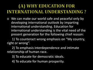 INTERNATIONAL UNDERSTANDING | PPTX