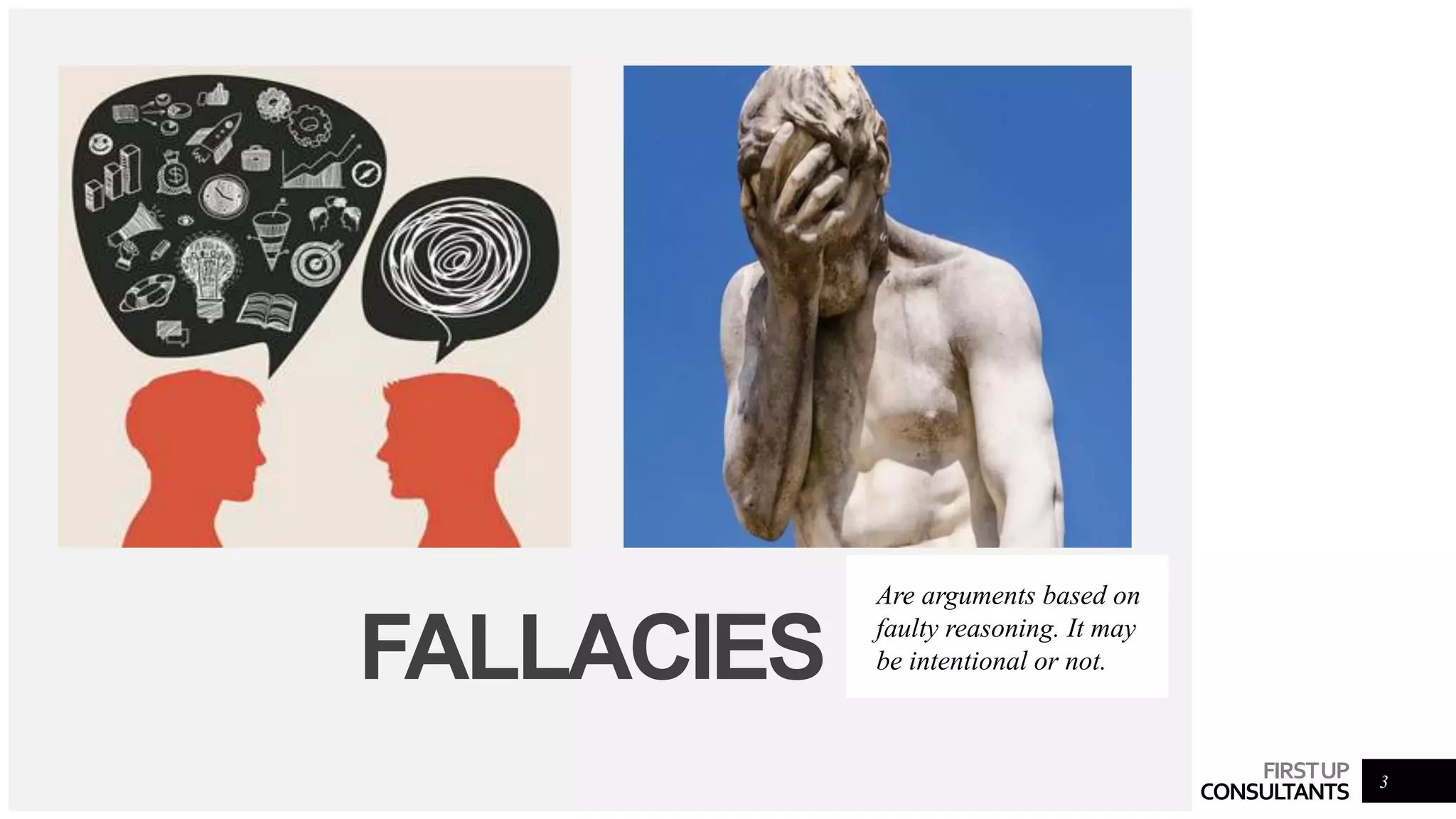 Arguments and Fallacies: Philosophy SHS | PPTX