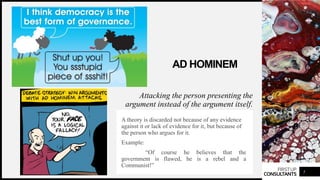 Arguments and Fallacies: Philosophy SHS | PPTX