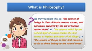 Introduction to Philosophy | PPTX