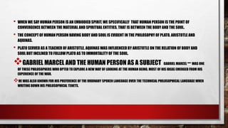 The Embodied Spirit and The Subject | PPT
