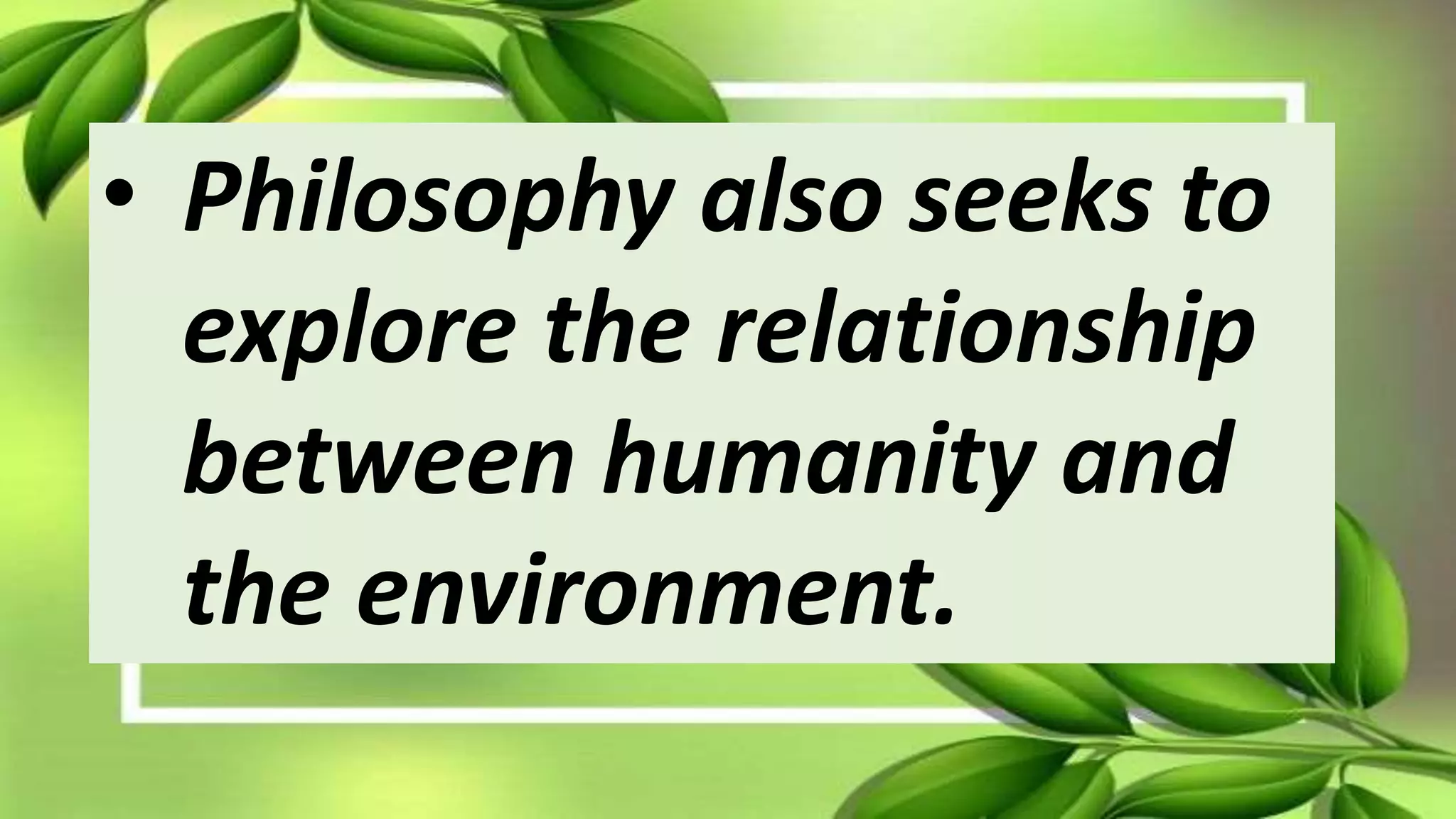 Human Person and the Environment | PPTX