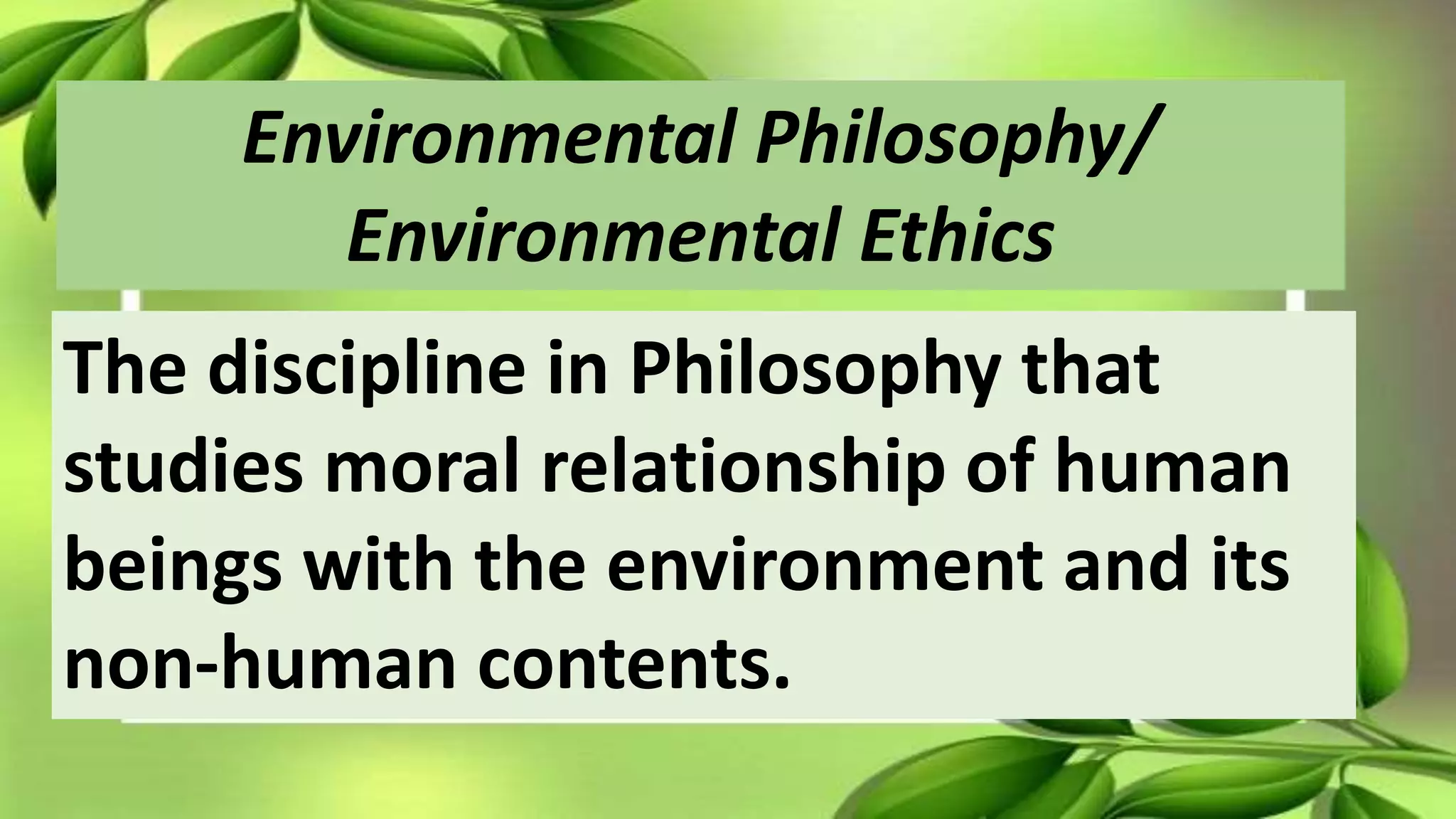 Human Person and the Environment | PPTX