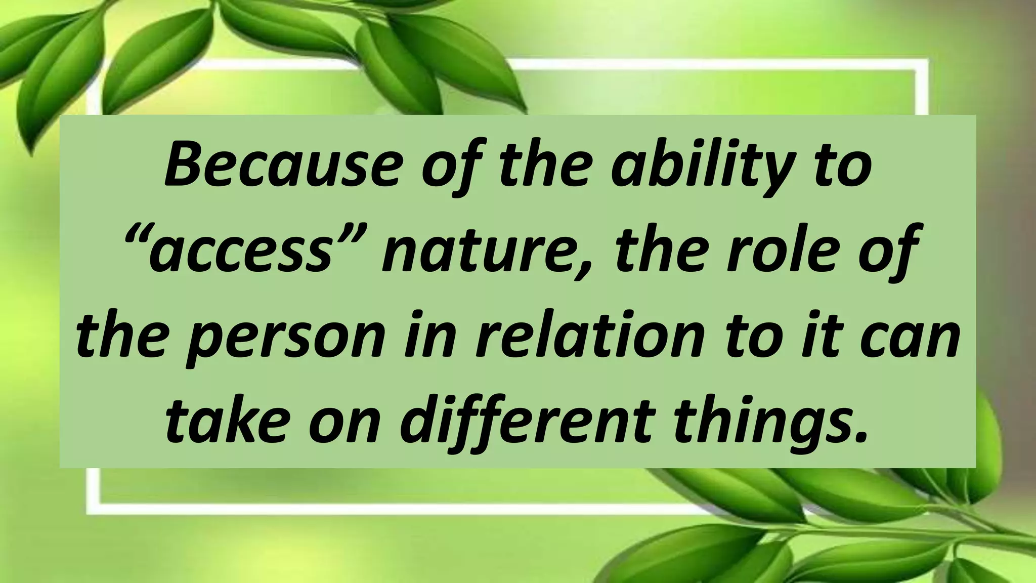 Human Person and the Environment | PPTX