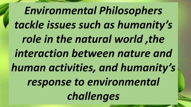 Human Person and the Environment | PPTX