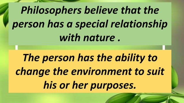 Human Person and the Environment | PPTX