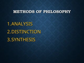 Distinguishing truth and opinion in philosophy | PPT
