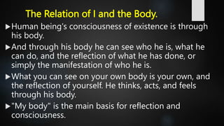 Unit III Human Being: A Limited Being Reflection on my body. An ...