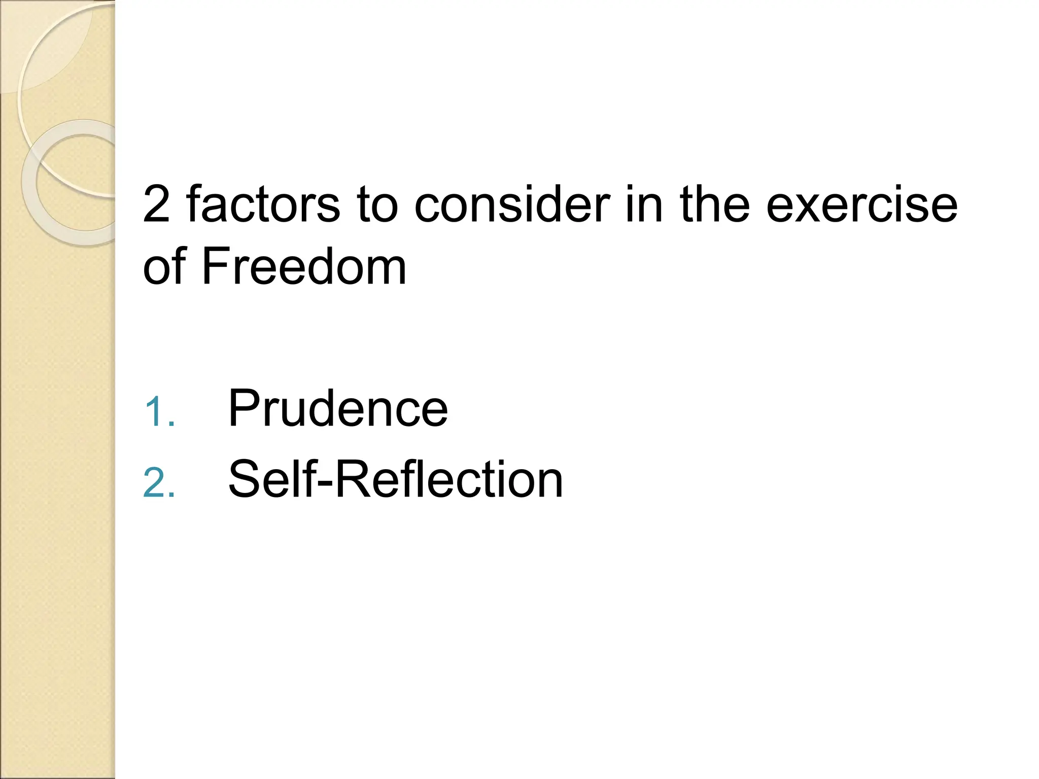 Freedom Slide for Philosophy, and different types of Freedom | PPT
