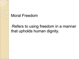 Freedom Slide for Philosophy, and different types of Freedom | PPT
