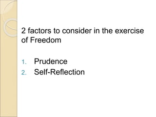 Freedom Slide for Philosophy, and different types of Freedom | PPT
