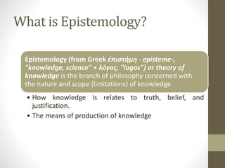 Branches of Philosophy Lecture 2 RPC 2014© | PPTX